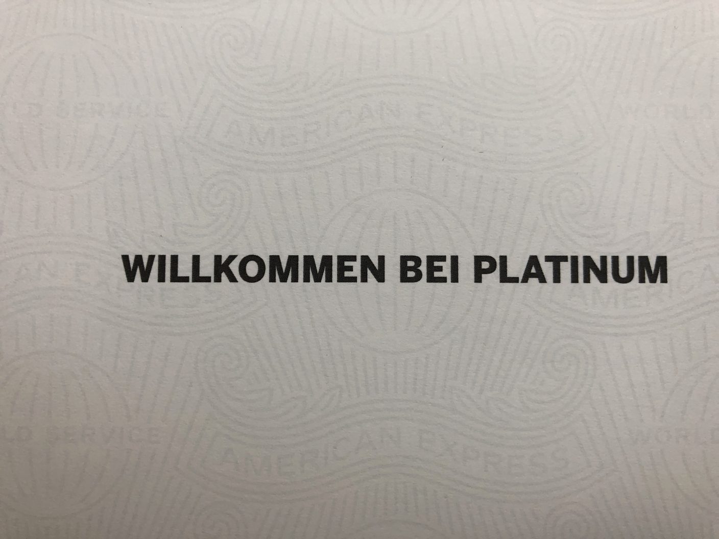 Review – American Express Platinum Welcome Kit • Club Floor